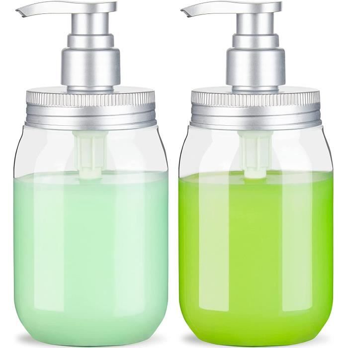 (450ML X 2) Flacon Distributeur avec Pompe Distributeur de Savon-Flacons Pompe Rechargeables ...