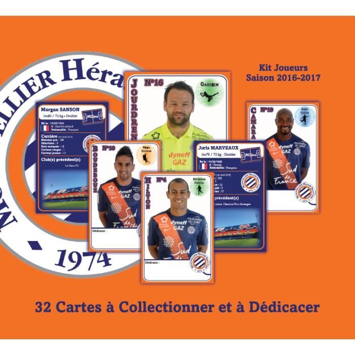 Kit Joueurs MHSC Saison 2016-2017 - Cdiscount Jeux - Jouets