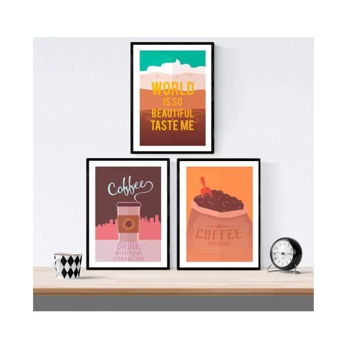 Ensemble de Posters de café. Affiches de Types de café. Café rétro ...