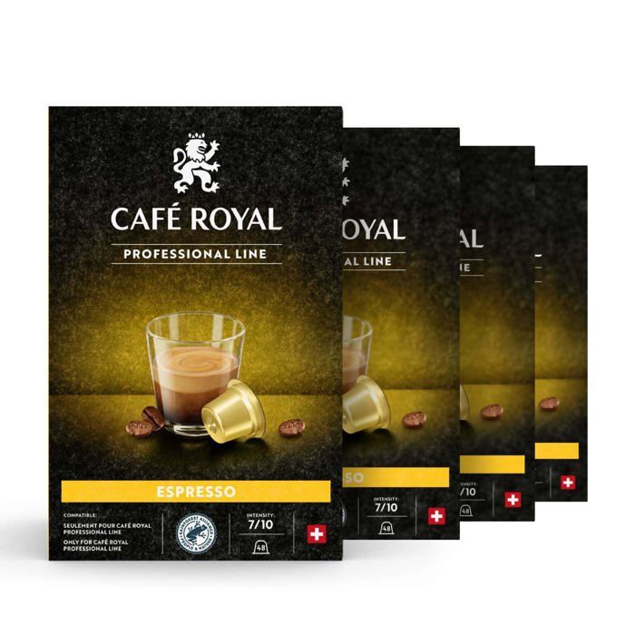 192 Capsules de café uniquement compatibles avec machine CAFE ROYAL PRO ...