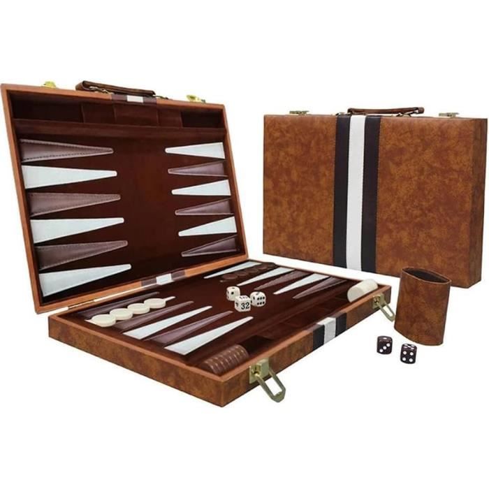 Backgammon,Backgammon Voyage,Backgammon En Bois,Jeu De Backgammon, Jeu De Plateau Avec Étui En ...