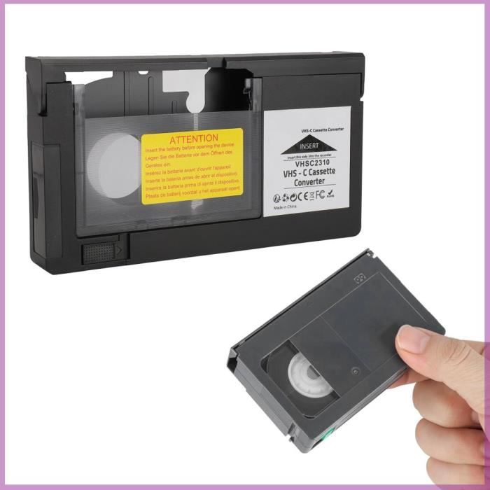 Adaptateur de cassette VHS C pour caméscopes VHS C SVHS, convertisseur ...
