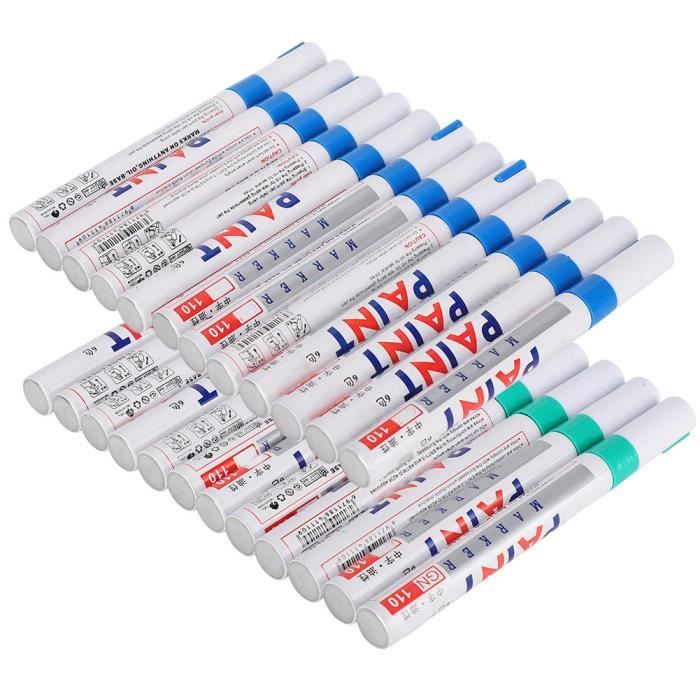 2 Boîtes Stylos à Peinture Étanches Stylo Signature Marqueur pour Verre ...