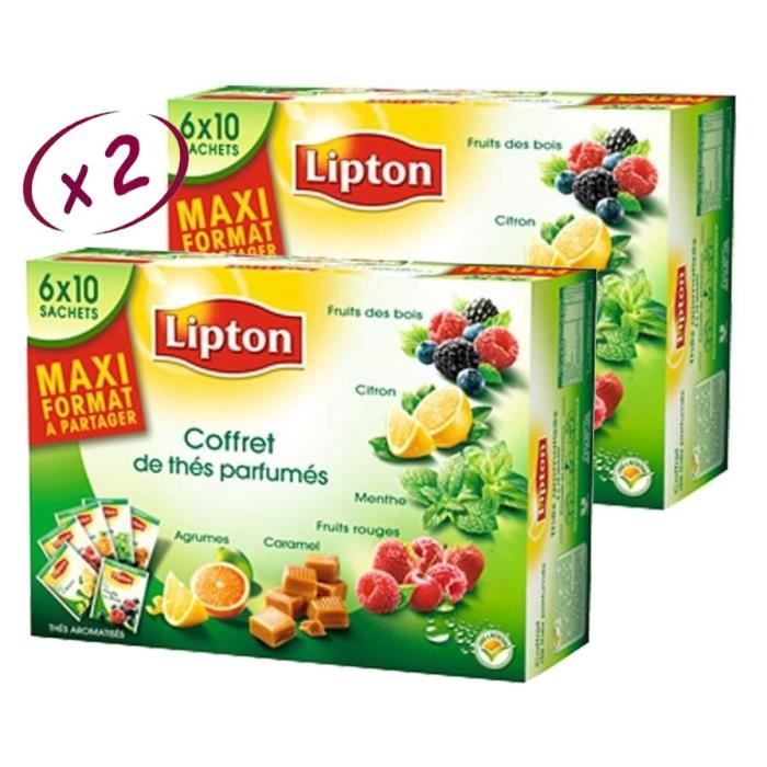 LIPTON Coffret Variety Thés Parfumés 60 Sachets - Cdiscount Au quotidien