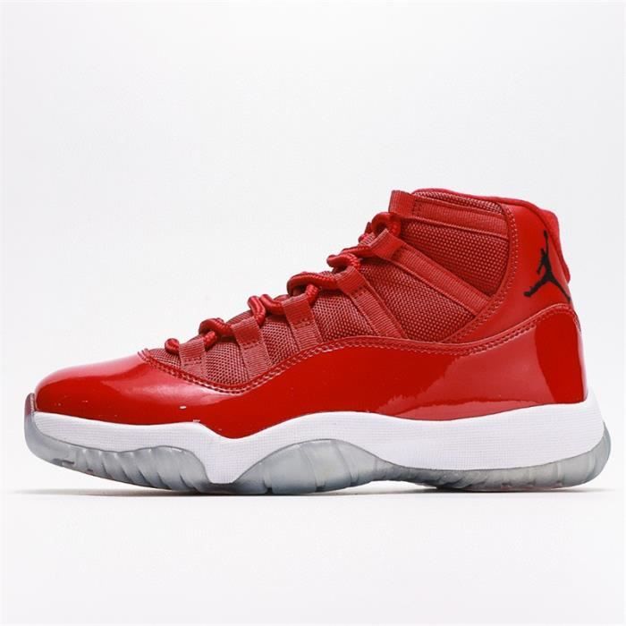 Air Jordan 11 High Top Red - Cdiscount Sport