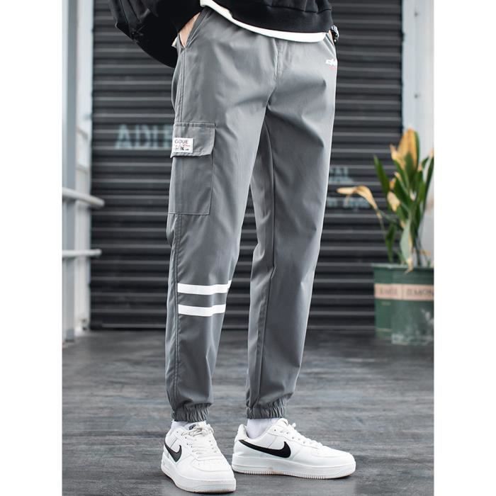 Pantalon de jogging - Cargo pour homme sarouel Baggy longueur Gris_foncé - Cdiscount Prêt-à-Porter