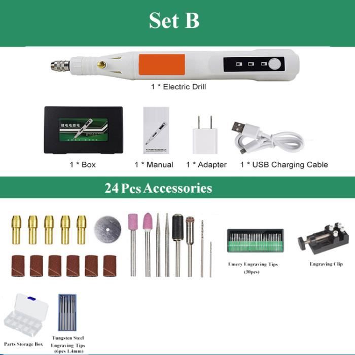 Mini Perceuse lectrique Mini Perceuse Sans Fil Stylo Dcouper lectrique Sans Fil Meuleuse ...