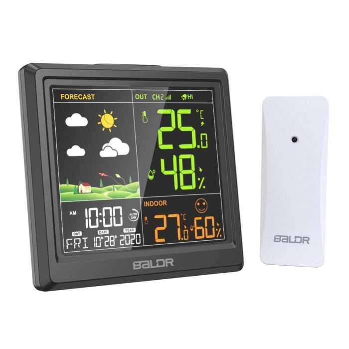 Station météo sans Fil, Thermomètre Hygromètre Baromètre Intérieure ...