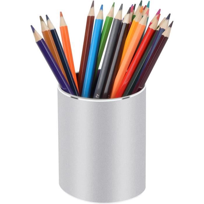 Pot à Crayons en Métal, Porte-stylo Antidérapant Organ ur de Bureau ...