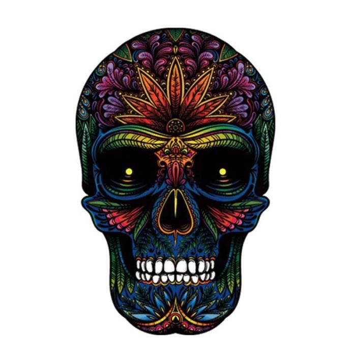 6 pièces Patch léger roman créatif Punk crâne Durable pyrogravure pour ...