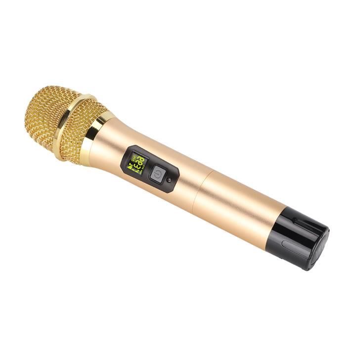 TMISHION Microphone HD Microphone sans fil portatif UHF 600mhz-700mhz ...