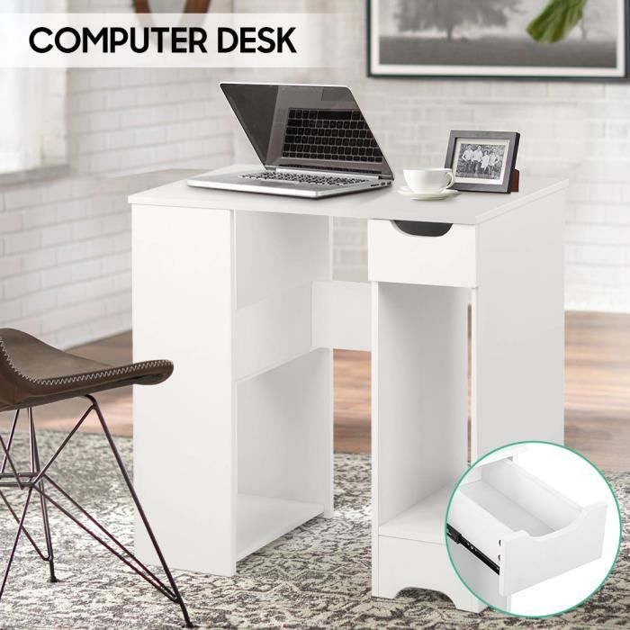 Meuble Bureau Informatique pour Ordinateur - 80x40x75cm -YES01 ...