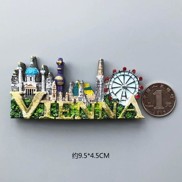 MAGNETS,Austria Vienna--Aimant magnétique de réfrigérateur pays France ...