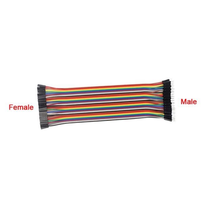 Male to Female-30cm-20pin -câble de raccordement Arduino,30CM,mâle à ...