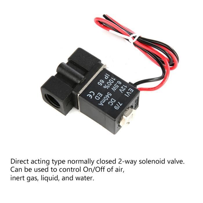 Lectrovanne Électrique Nc 12V Air Electrovanne 12V Electrovanne ...