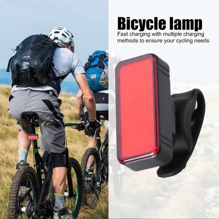 Feu Arrière De Vélo | Led Bike Light Cob Usb Rechargeable Feux Arrière ...