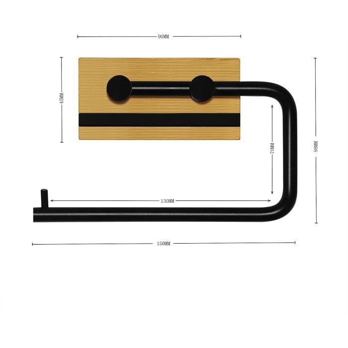 Porte Papier Toilette,Support Premium sans Perçage,Porte Rouleau Papier ...