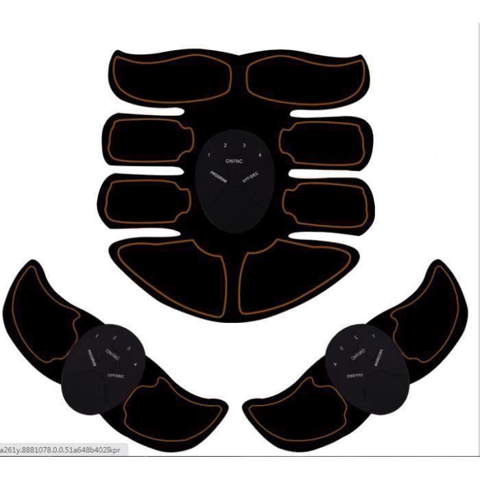 Brave-Musculaire Rechargeable Stimulateur EMS Abdominale Abdos Appareil Musculation Bras Abdomen ...