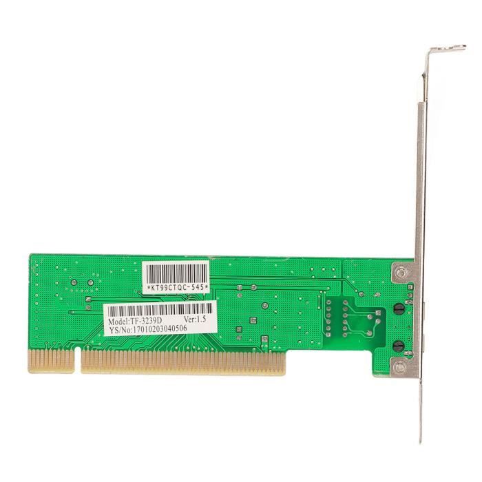 Carte Internet PCI - RTL8139D - RJ45 - 10/100 Mbps - Démarrage à ...