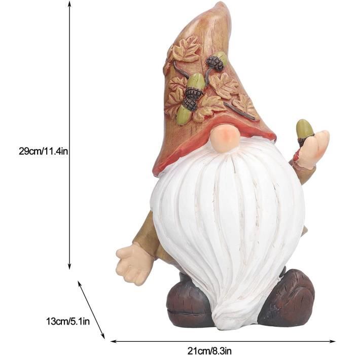 Décor Nain Extérieur - Statue De Nain De Jardin En Résine | Chapeau De ...