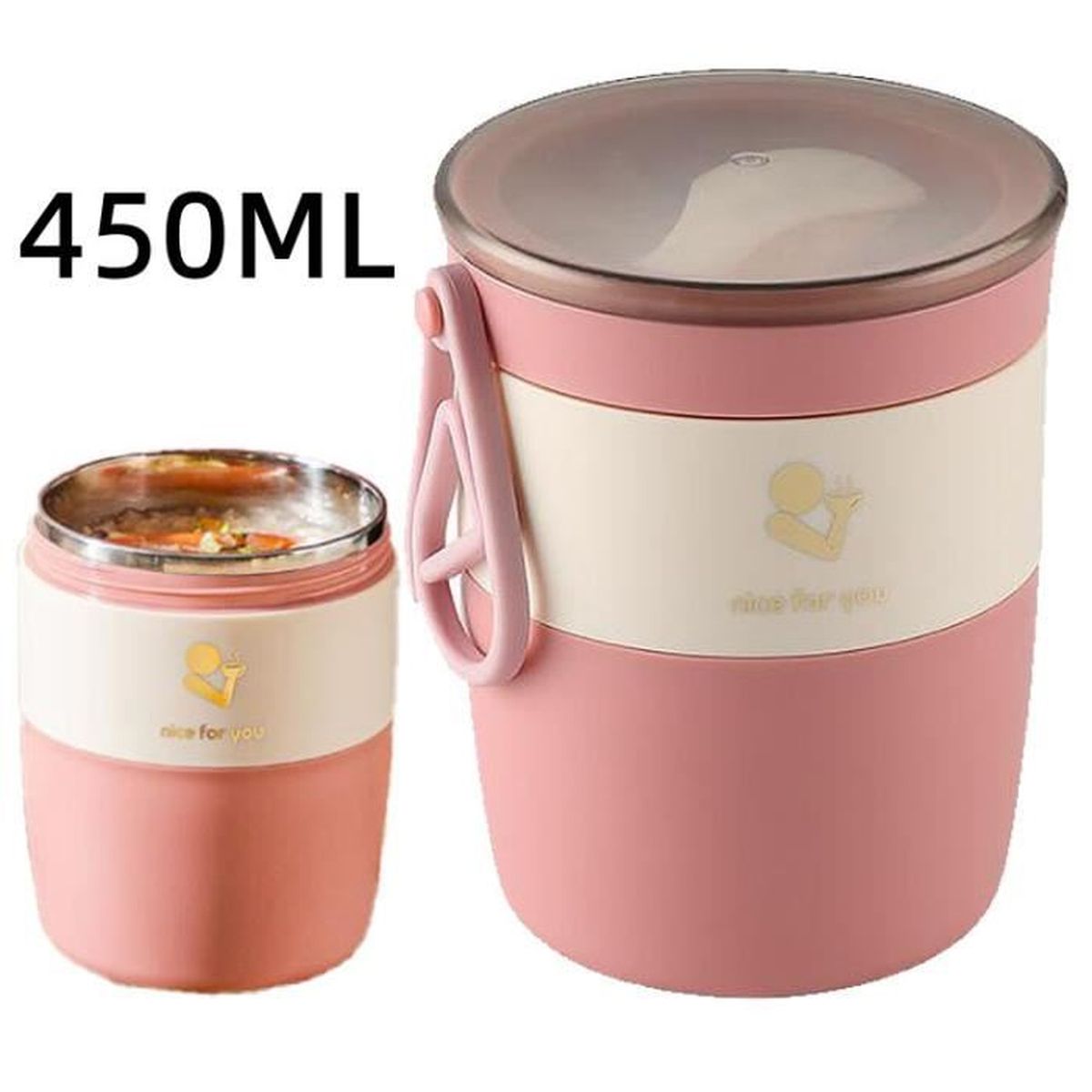 Boîte Alimentaires Isotherme,Gamelle Thermos Repas Chaud en Acier ...