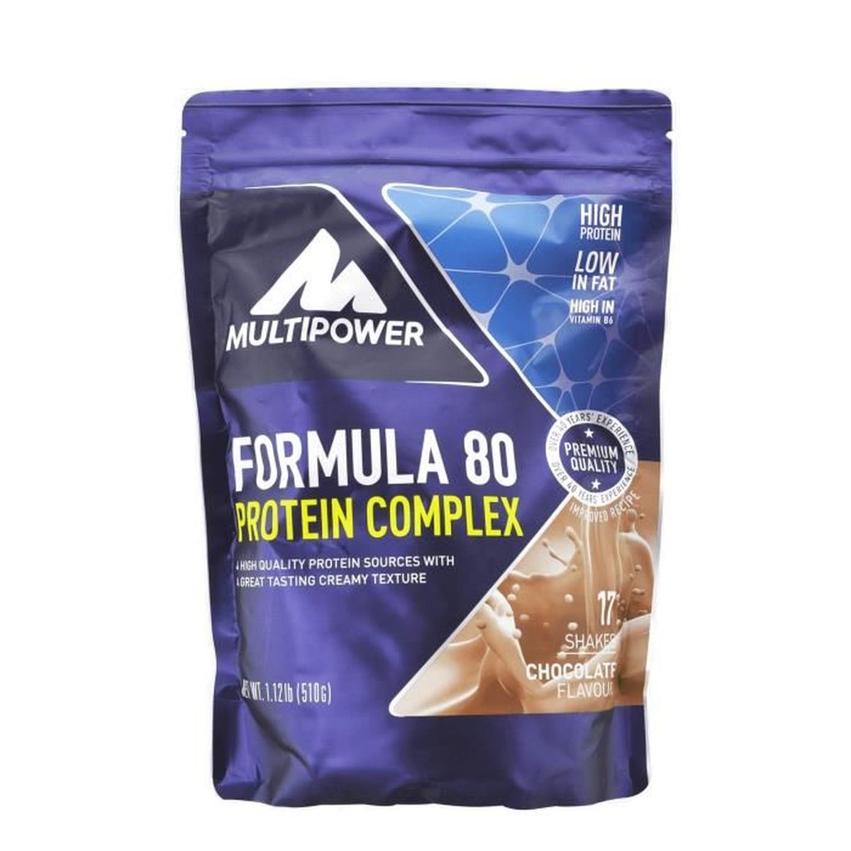 MULTIPOWER FORMULA 80 ÉVOLUTION au chocolat, Poudre 510 g protéine ...