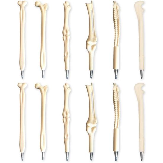 12 Stylos À Bille En Os, Stylo À Bille À Encre Noire, Stylo De ...
