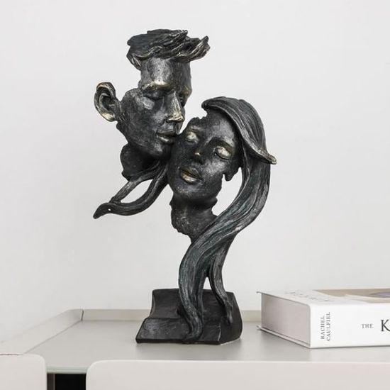 Moderne Visage Humain Art Thinker Statue Sculpture Résine Pour Mariage ...