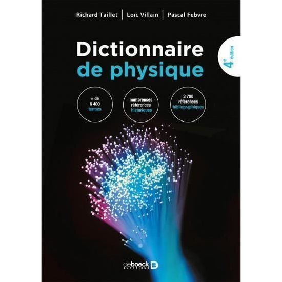 Livre - dictionnaire de physique (4e édition) - Cdiscount Librairie