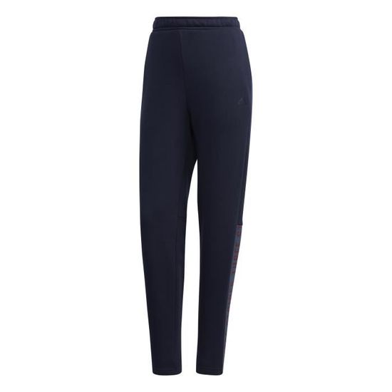Pantalon femme adidas 3-Stripes Wording Sweat Bleu marine - Cdiscount Sport