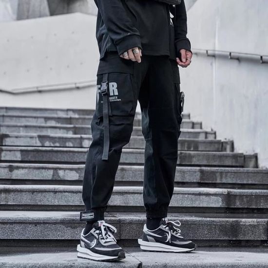 Tenue professionnelle,Pantalon Cargo Hip Hop pour hommes,Harajuku,Harem,jogging,survêtement ...