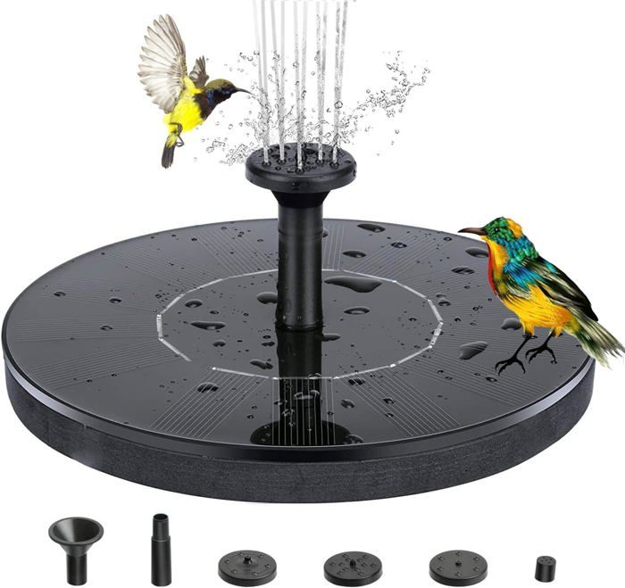 Fontaine Solaire Extérieur Flottante, Fontaine Solaire Exterieure de Jardin, Pompe Solaire d ...