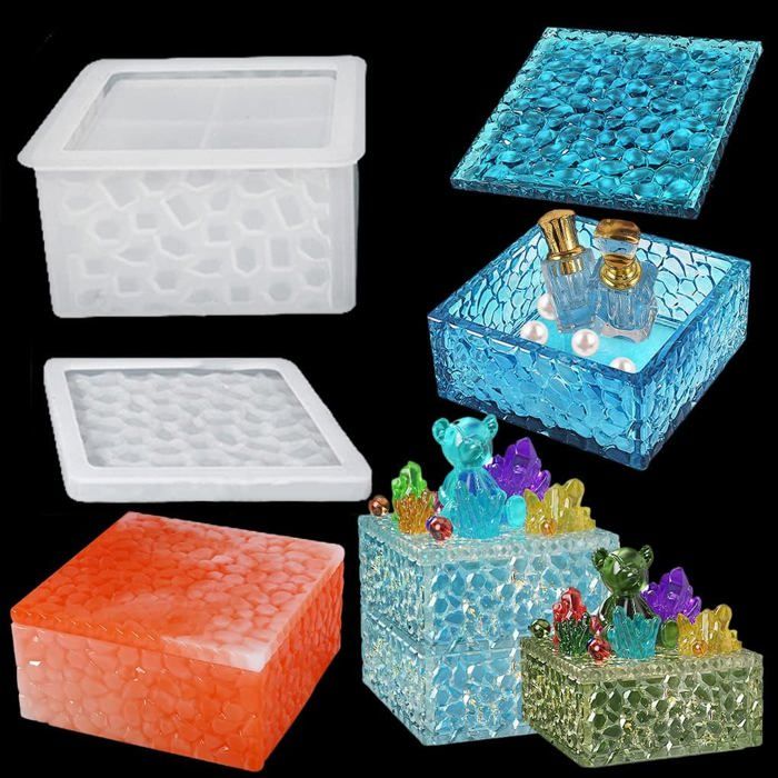 Moules Résine Boîte de Rangement Storage Box Resin Molds Moules en ...