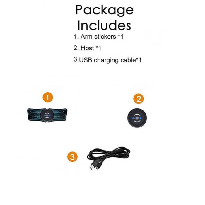 Seul bras-Électrostimulation EMS, stimulateur musculaire Abdominal ...