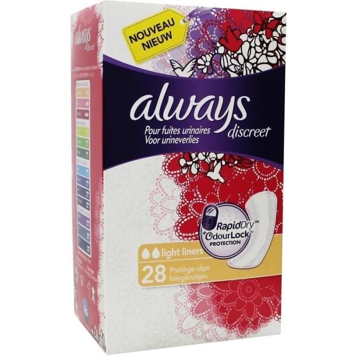 ALWAYS Protèges-slips pour fuites urinaires et Incontinence - 28 pcs ...