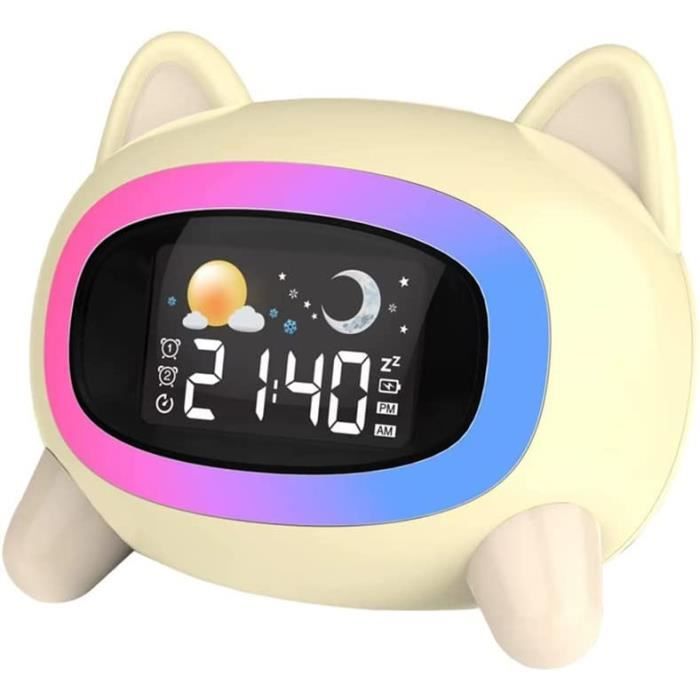 Réveil Enfant - Relogeuhr - Apprentissage au Sommeil - Lumières ...