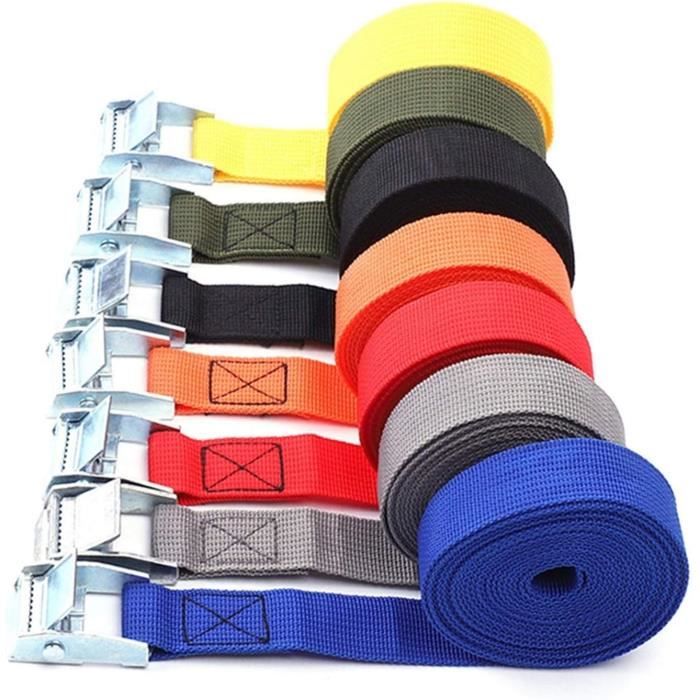 Sangles d'arrimage, 5m * 25mm voiture tension corde attache attache ...