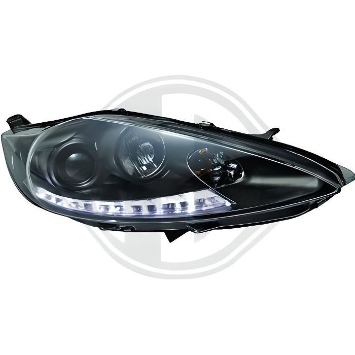 1405385 , Paire de Feux Phares Daylight LED noir pour FORD Fiesta JA8 ...
