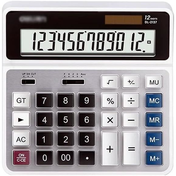 Calculateur De Bureau, Grand Écran À 12 Chiffres Et Grands Boutons ...
