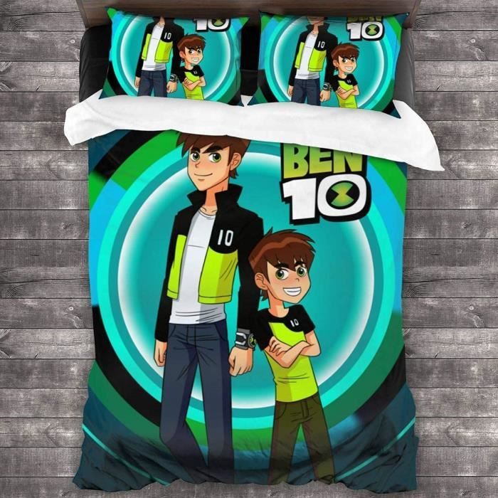 Ben 10 Parure de lit Ben 10 - Housse de couette imprimée 3D - Douce et ...