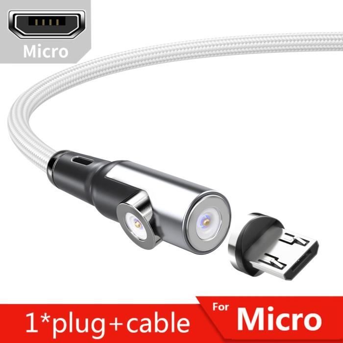 Câble téléphone,Essager — Câble magnétique USB micro et type C,charge ...