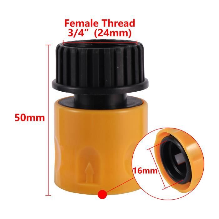 Pièce détachée arrosage,Raccord rapide pour tuyau d'arrosage,en plastique,Standard,Kit d ...