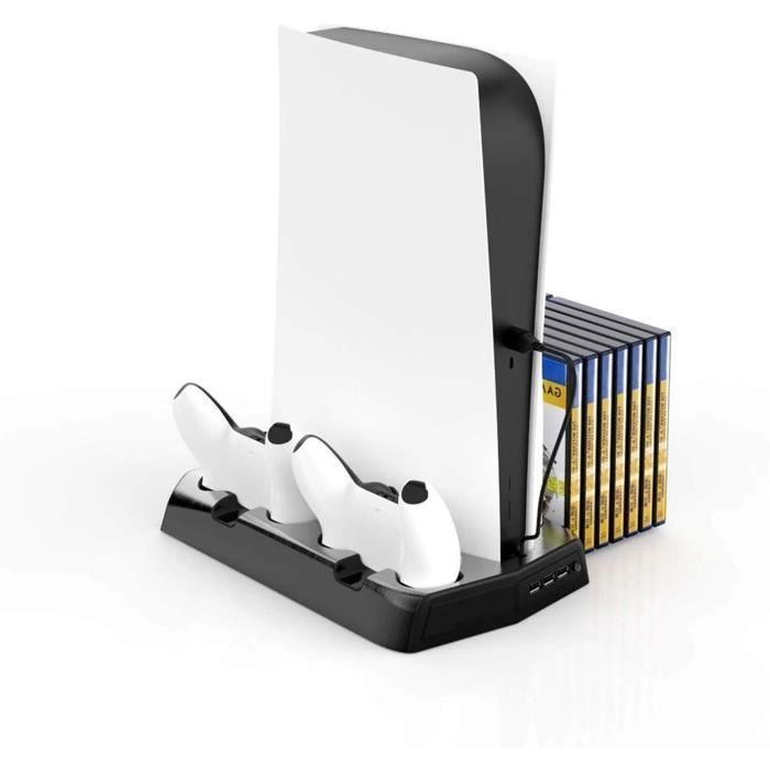 Support PS5 avec Ventilateur de Refroidissement et Chargeur de Manette ...