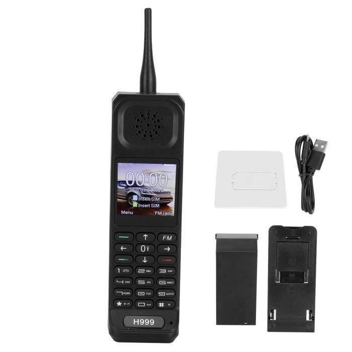 Téléphone de barre FDIT - Écran 1,54 po - Double carte - Rétro 32MB ...