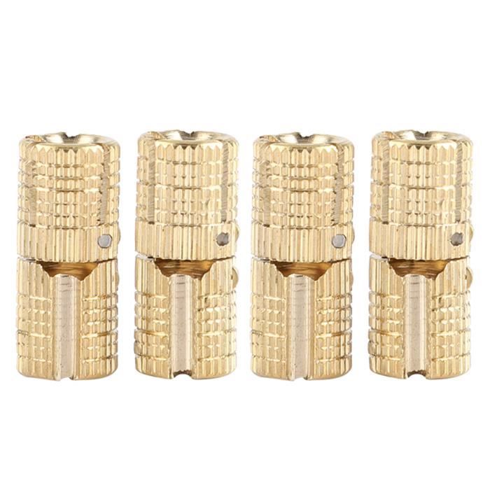 4 pièces / paquet cuivre laiton armoire cadeau boîte caché baril ...