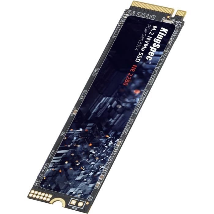 SSD M.2 NVMe 1 To - KINGSPEC - 2400 Mo/s - 3D NAND TLC/QLC - Compatible Windows/Linux ...