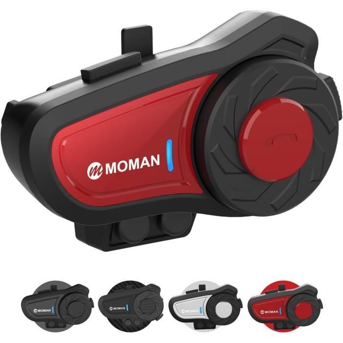Interphone Moto - MOMAN - H2 Pro - 1000m - Étanche IP65 - 20h Autonomie ...