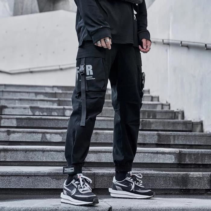 Tenue professionnelle,Pantalon Cargo Hip Hop pour hommes,Harajuku,Harem,jogging,survêtement ...