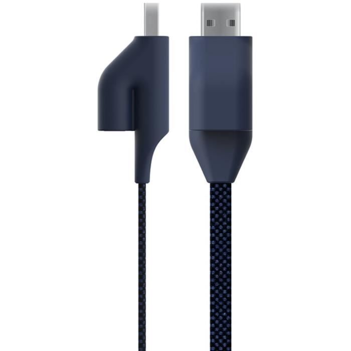 ORA ITO Câble Gigogne micro USB - Bleu - Cdiscount Téléphonie