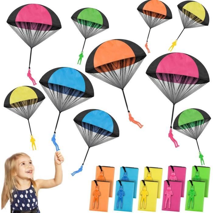 Parachute Jouet, Paquet De 10 Jouets De Parachute De L'Armée À Lancer À La Main - Jouets Volants ...